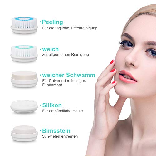 Elektrische Gesichtsreinigungsbürste COSANSYS Gesicht bürste Wasserfest ...