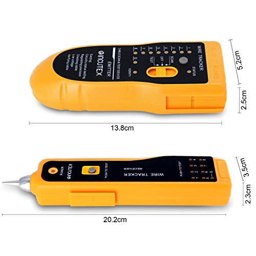Incutex Wire Tracker Kabelfinder, RJ45/RJ11 Finder, für Telefonkabel ...