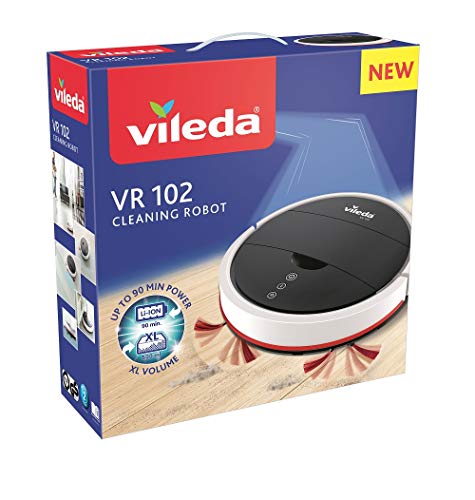 Vileda VR 102 Saugroboter (mit extra-langer Laufzeit und XL-Saugöffnung ...